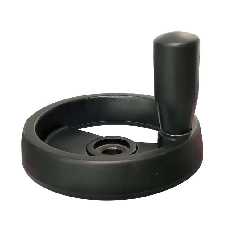 Nylon Bakelite Plastic 3 Spoked Lathe Handwheel With Revolving Handle, High Quality Nylon ...