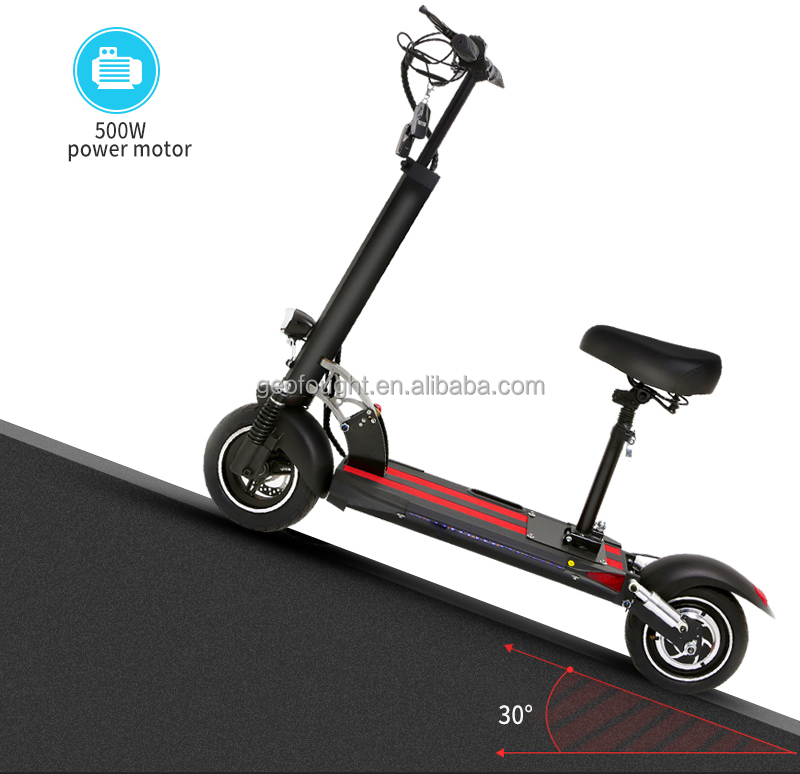 Geofought 15ah Lithium Battery 48v 800w Electric Scooter With Rear