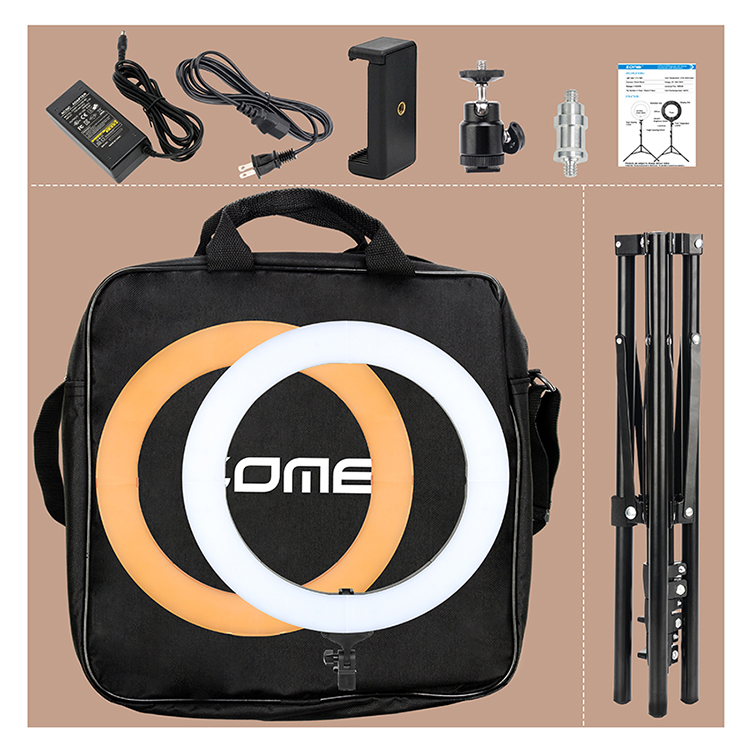 18 Inch Adjustable Color Temperature Studio Led Ring Light 3300k-5600k, High Quality 18 Inch ...