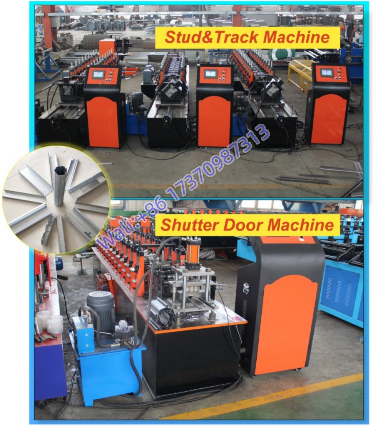 U Channel Shutter Door Guide Rail Roll Forming Machine, High Quality U Channel Shutter Door ...