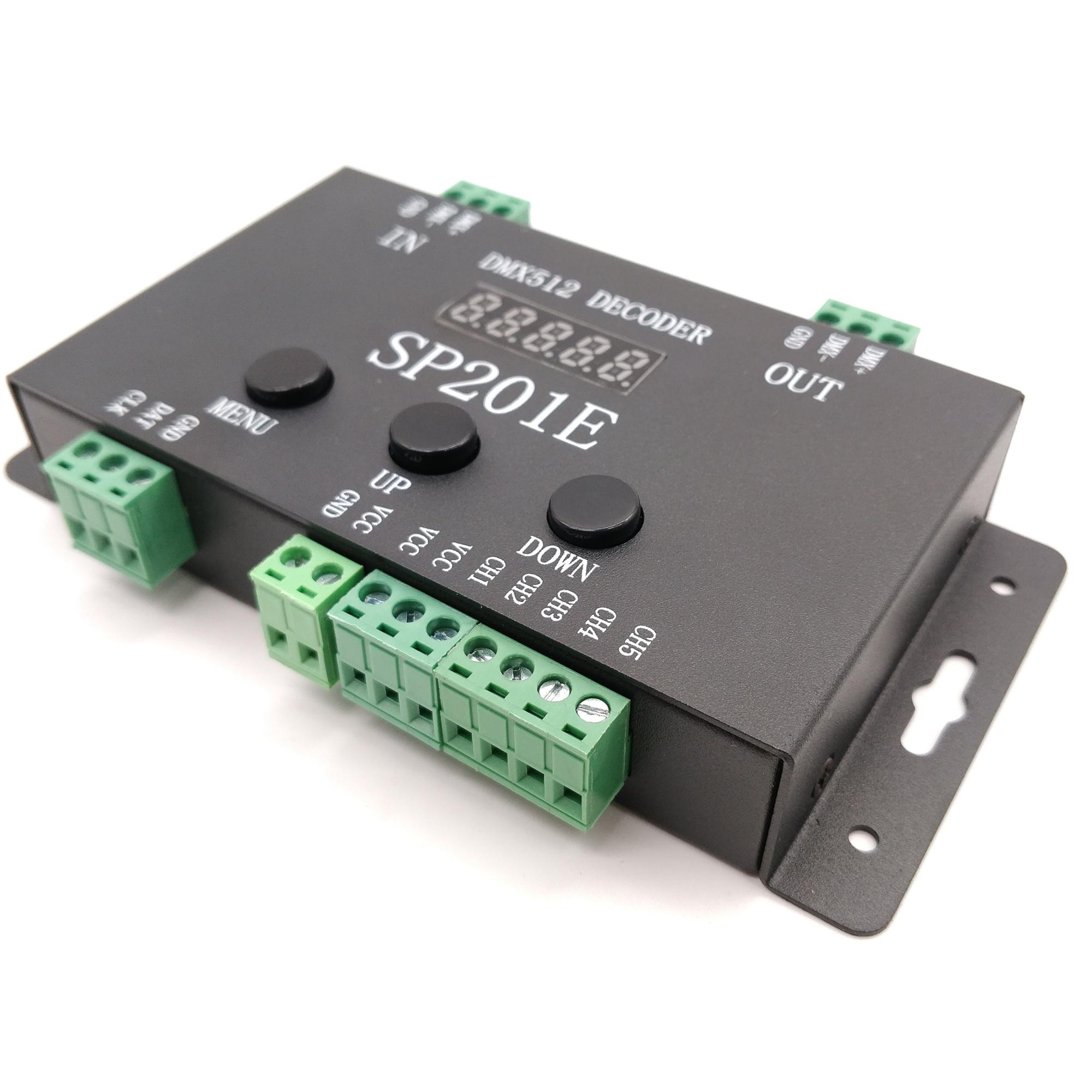 Dmx512 Decoder For Spi Signal Addressable Rgb Pixel Led With 5 Channel Pwm Output (ws2812b ...