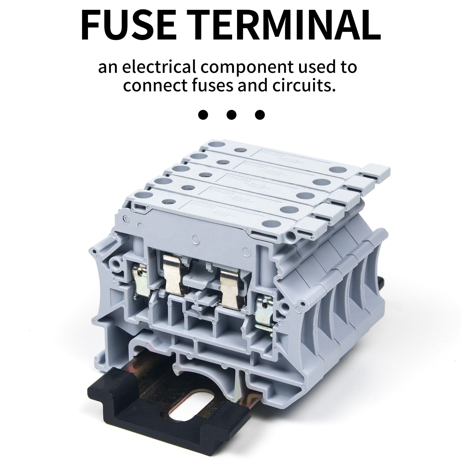 Din Rail Mounting Terminal Blocks: Disconnect And Fuse Screw Connections, High Quality Din Rail ...