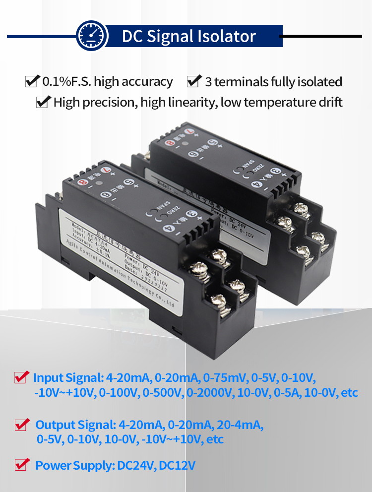 1-in-1-out Analog Dc 0-10v To 4-20ma Converter & Isolator, High Quality 1-in-1-out Analog Dc 0 ...
