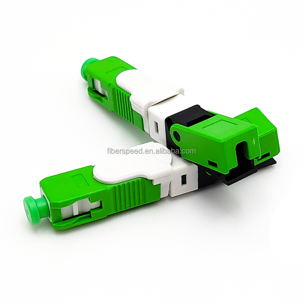 Ftth Singlemode Optical Fiber Sc/apc Fast Connector, High Quality Ftth Singlemode Optical Fiber ...