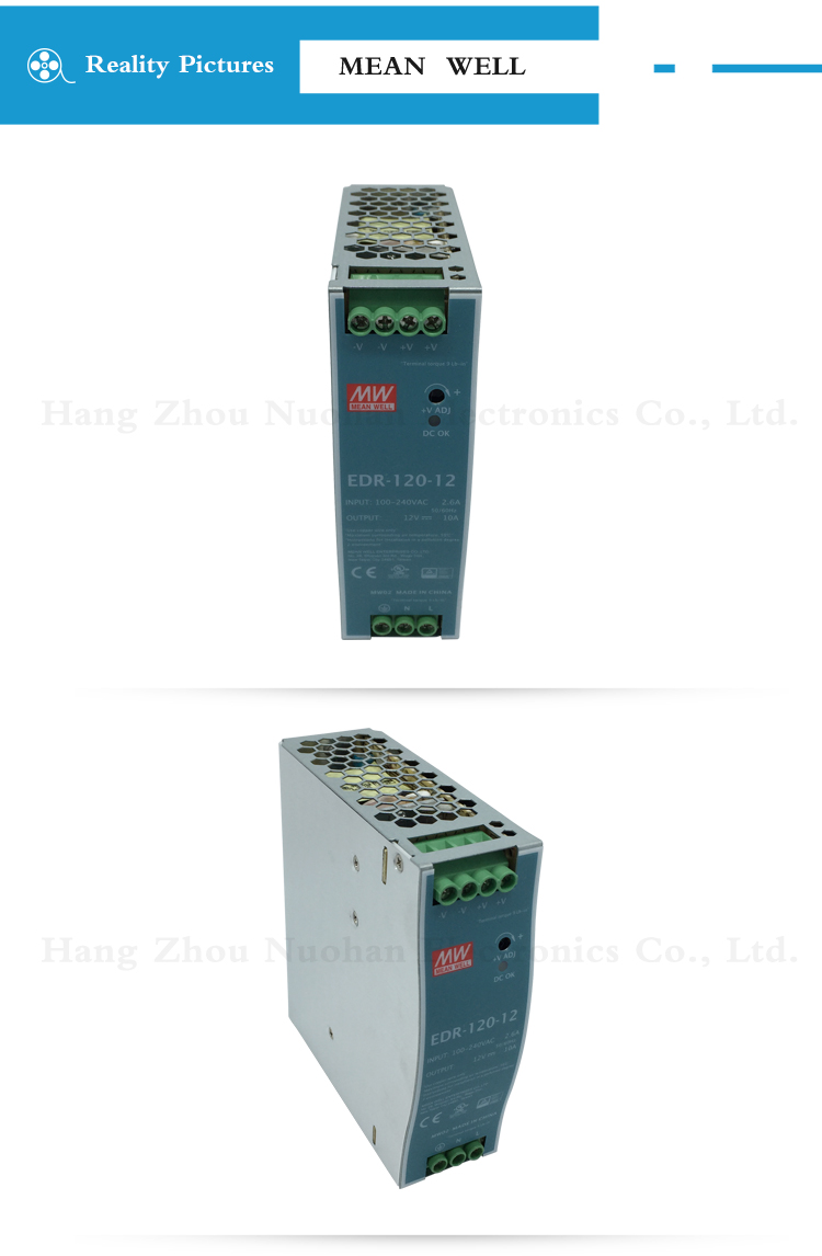 Din 레일 전원 공급 장치 : 평균 우물 Edr-120-12 12v 10a 120w 스테인리스 스틸, Bossgoo.com의 고품질 Din 레일 전원 공급 장치 : 평균 ...