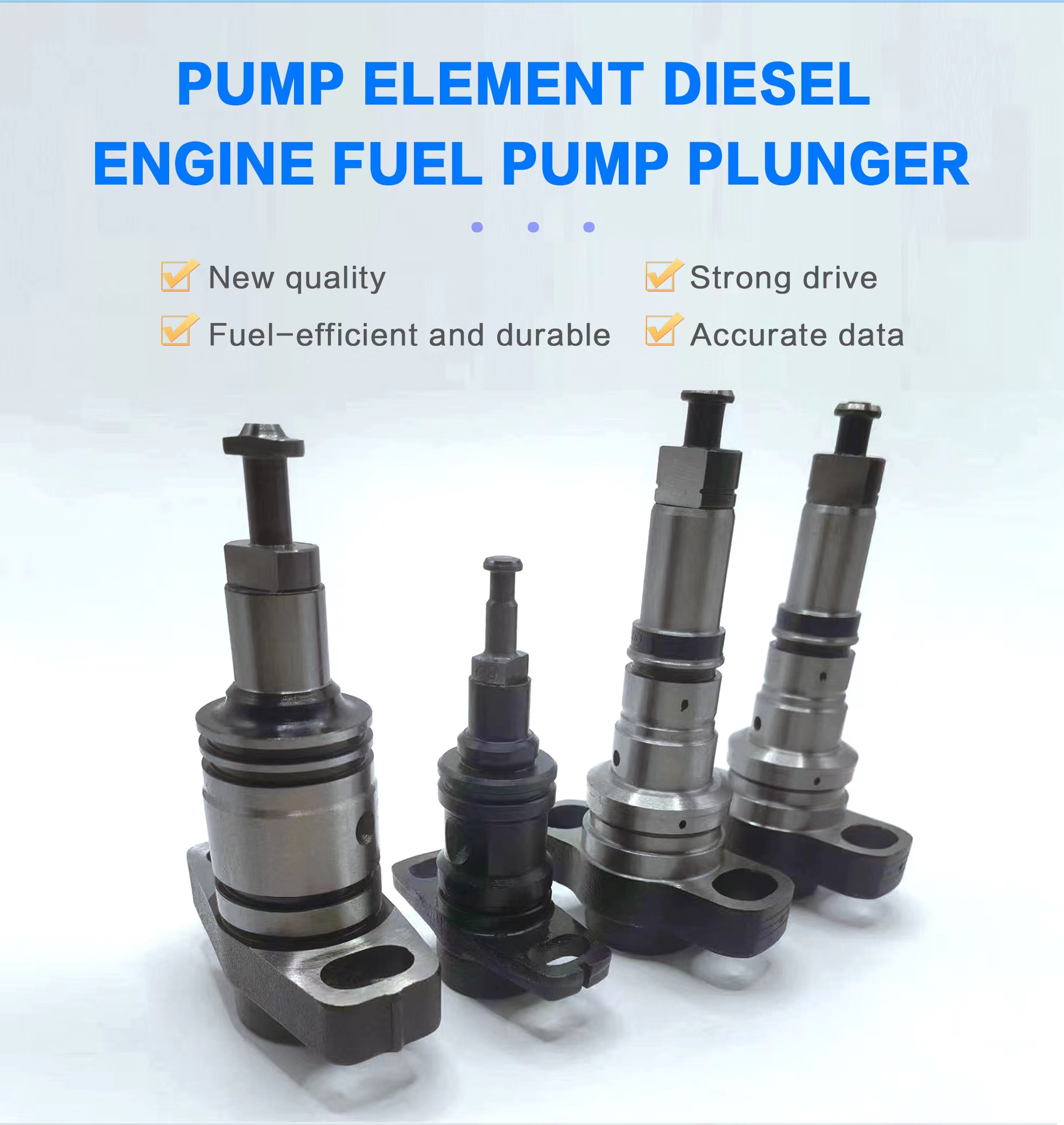 Diesel Engine Injector Plunger Pump Elements 2418455-333, High Quality Diesel Engine Injector ...