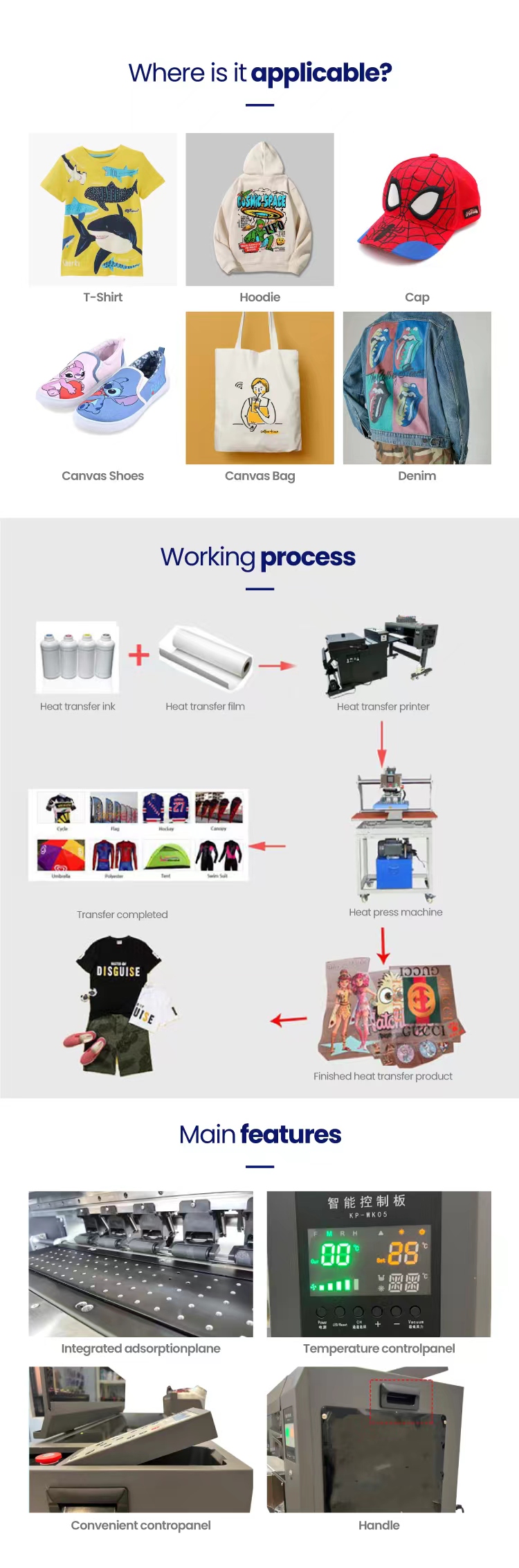 통합 수직 셰이커 파우더 셰이커 및 건조기가있는 Dtf 프린터 의 고품질 통합 수직 셰이커 파우더 셰이커 및 건조기가있는 Dtf 프린터
