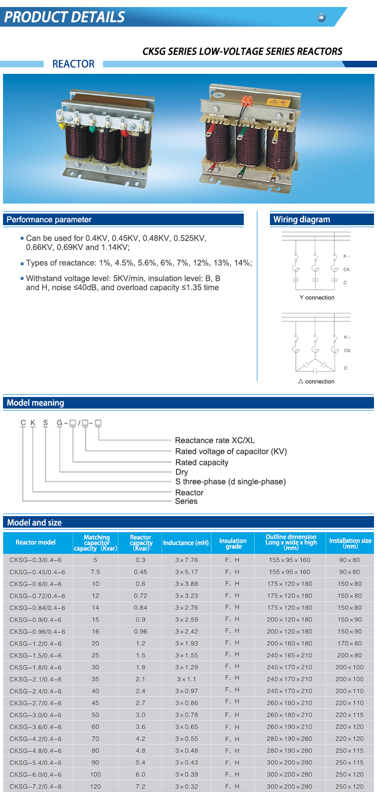 3-phase Ac Reactor For Vfd - 0.75kw To 400kw, 380v/660v, 50hz Input, High Quality 3-phase Ac ...
