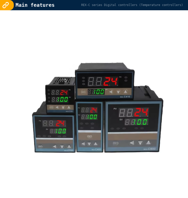 Rex-century Series Digital Temperature Controllers: Rex-c400 With Thermocouple And Rtd Input ...
