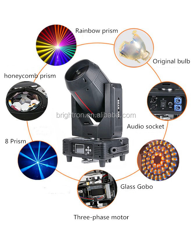 Lyre Beam 20r Sharpy 380w Dmx Stage Light For Dj Parties And Events, High Quality Lyre Beam 20r ...