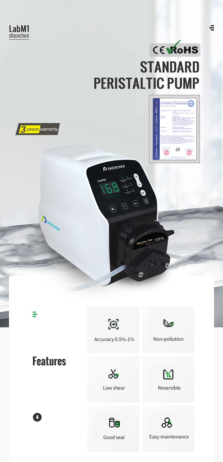 Shenchen Acid Dosing Peristaltic Pump Labm1, High Quality Shenchen Acid Dosing Peristaltic Pump ...