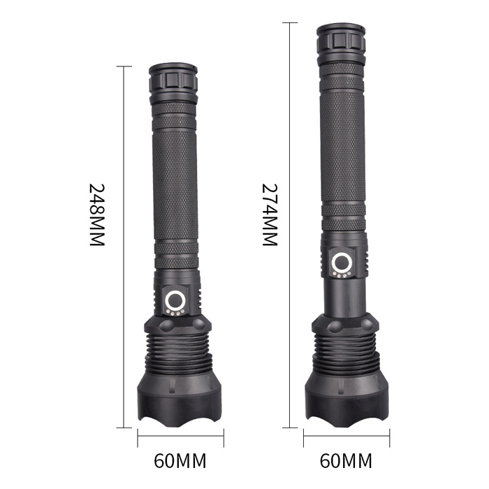 Powerful Xhp70 Led Rechargeable Flashlight: Ultra-bright, Waterproof, And Zoomable, High Quality ...