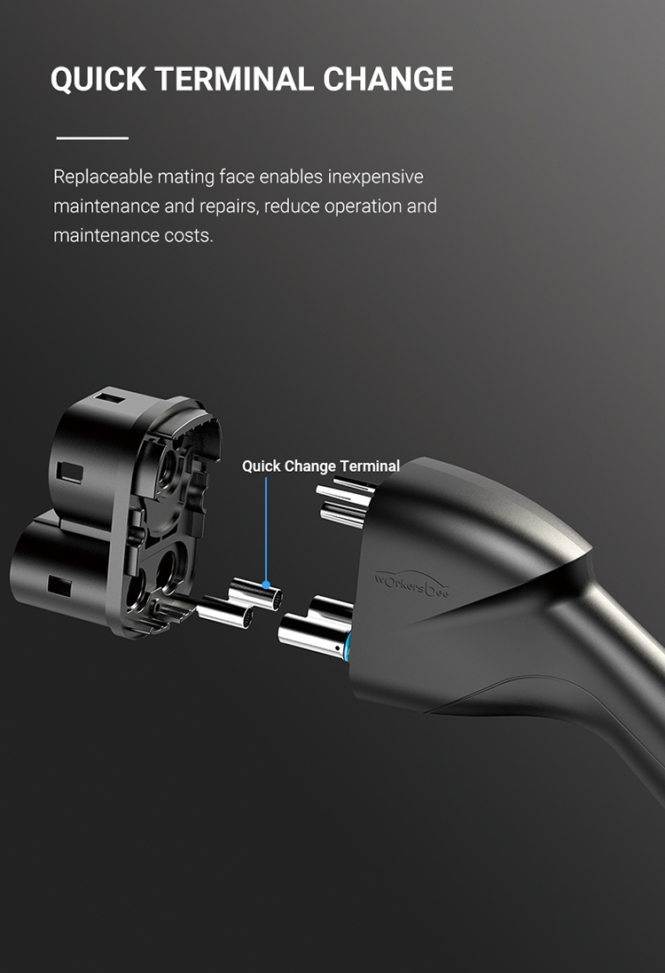 Workersbee Dcfc Ev Charging Connector With Cable Ccs2 Liquid-cold Dc 500a Dc Fast Charging Tuv ...