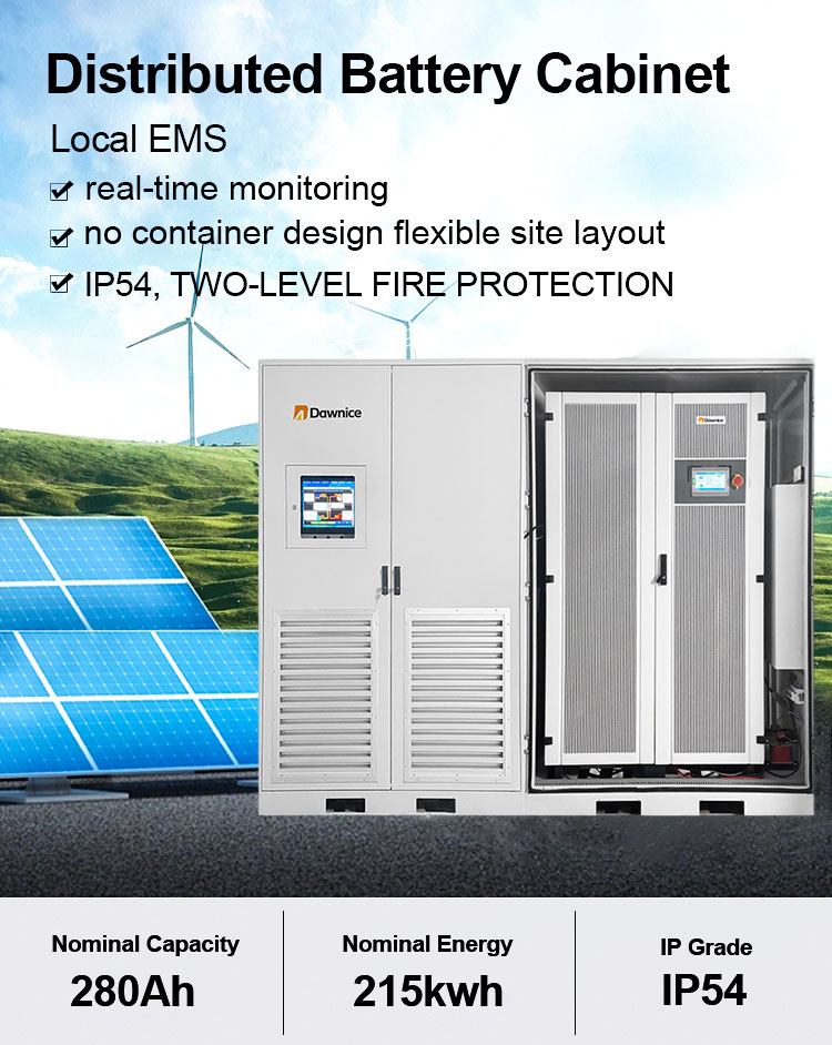 Dawnice 215kwh All In One Dc 100kw Power Lifepo4 Battery Commercial & Industrial Energy Storage ...