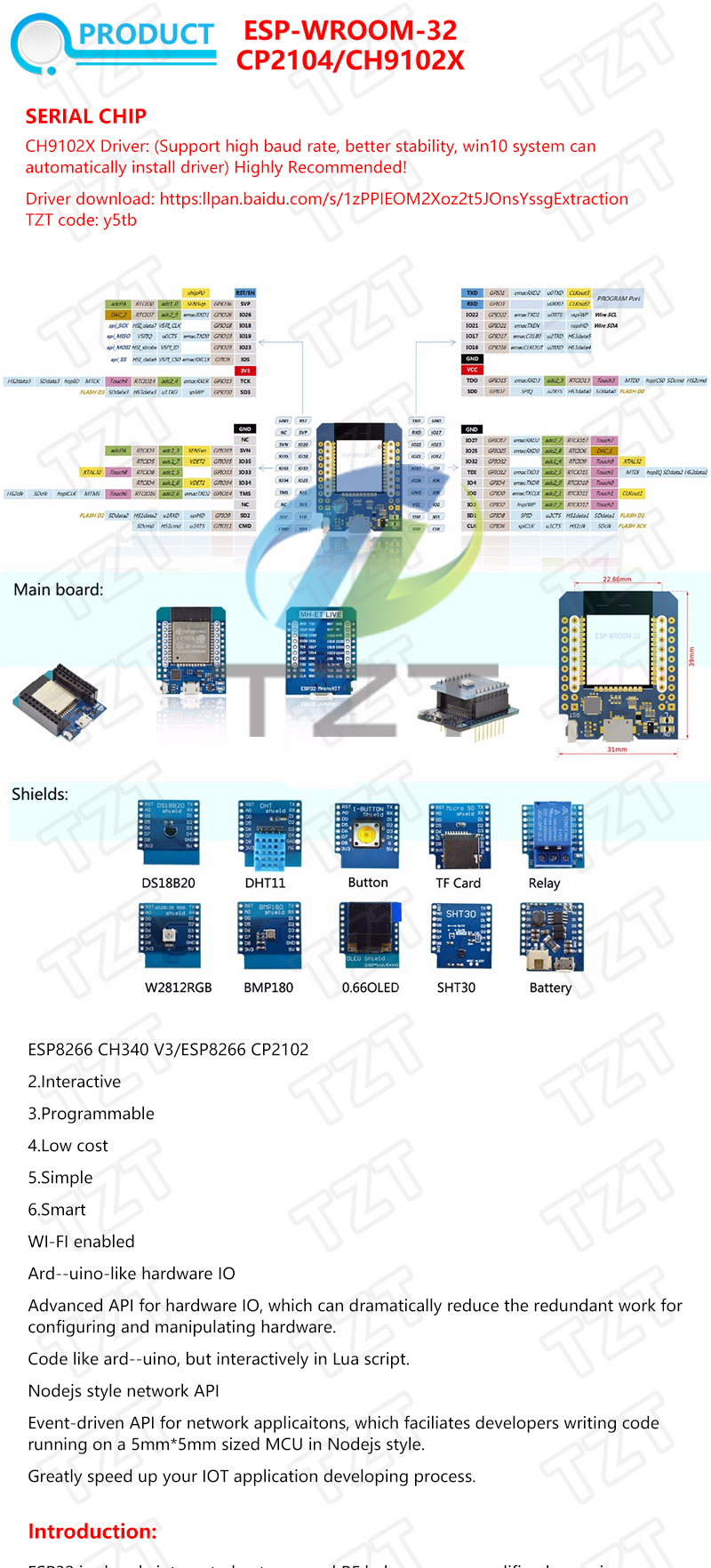 D1 Mini Esp32 Fully Functional Iot Development Board With Wifi And Bluetooth For Arduino High