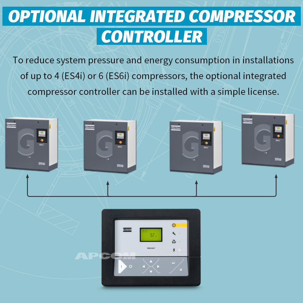 Atlas Copco น้ำมันสกรูอัดอากาศคอมเพรสเซอร์ G2 G3 G4 G5 G5 G11 G15 G18 G22 Ff Tm คุณภาพสูง Atlas ...
