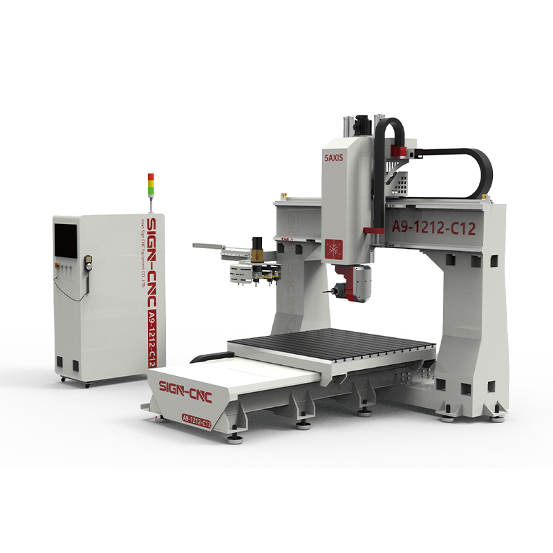 1200x1200mm 5 Axis Cnc Router With Taiwan Syntec System For Mdf And Wood Cutting, High Quality ...