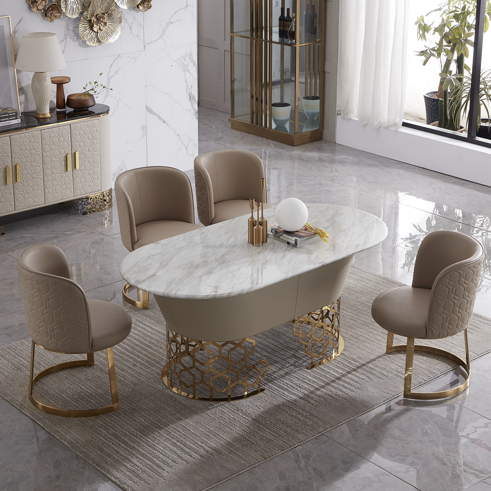 A1965 Luxury 8 Seater Dining Table Sets, High Quality A1965 Luxury 8 Seater Dining Table Sets on ...