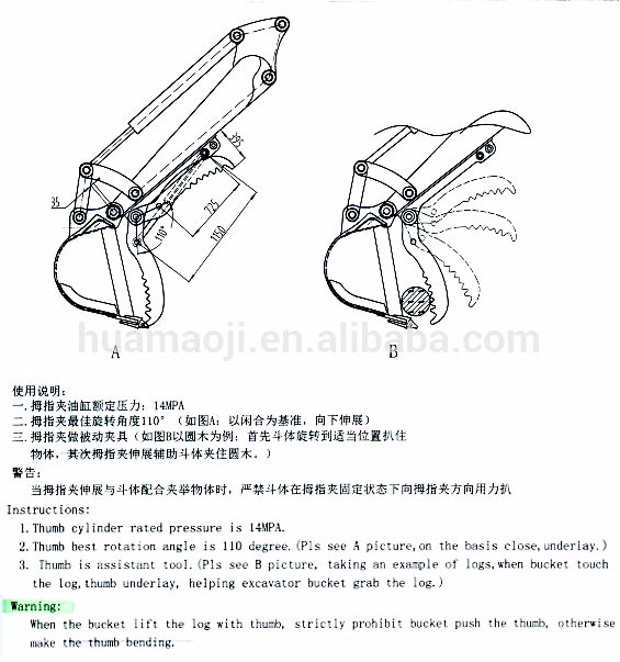 Hydraulic Thumbs For Excavators: Attachments And Suppliers, High Quality Hydraulic Thumbs For ...