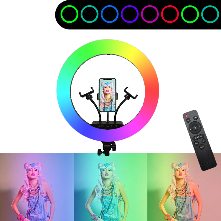Rgb 디밍이 가능한 18인치 Led 셀카 링 라이트 의 고품질 Rgb 디밍이 가능한 18인치 Led 셀카