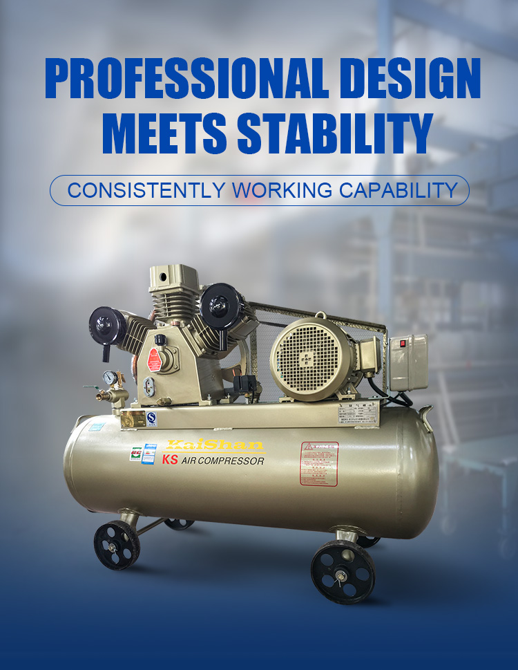 Belt Drive Piston Air Compressor 7.5hp 5.5kw 25cfm 380v 8bar 230l Tank, High Quality Belt Drive ...