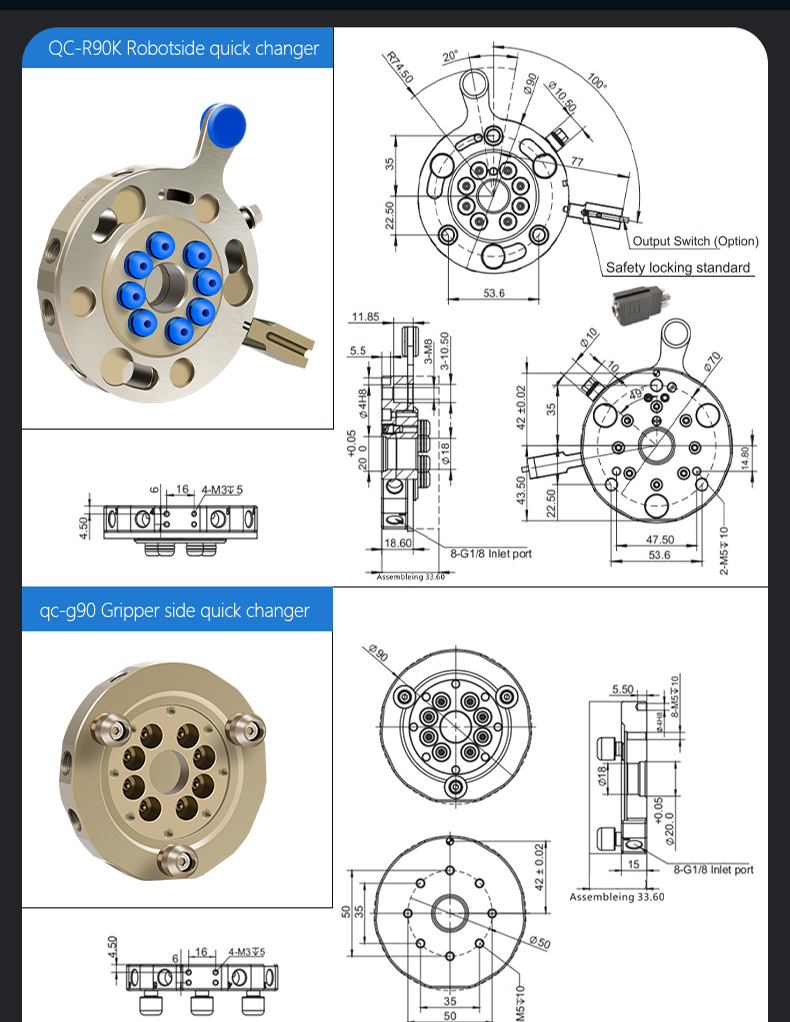 Manual Gripper Quick Changer Device For Robot Arm Tooling: A Comprehensive Guide, High Quality ...