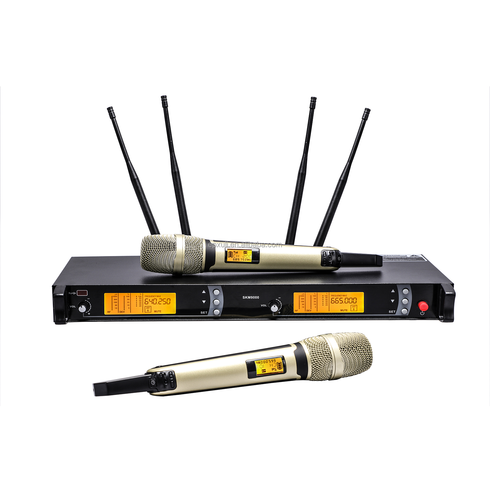 Skm9000 Uhf Professional Wireless Microphone System - Best Price For Conference/singing/karaoke ...