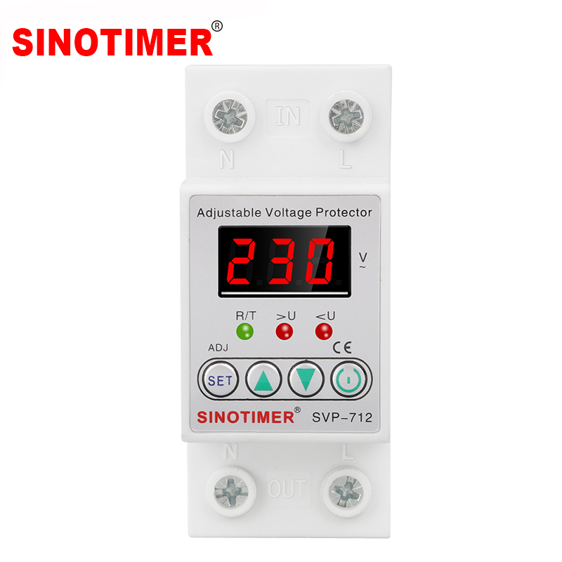 Sinotimer 220v 63a Digital Voltage And Over Current Protector - Automatic Recovery, High Quality ...