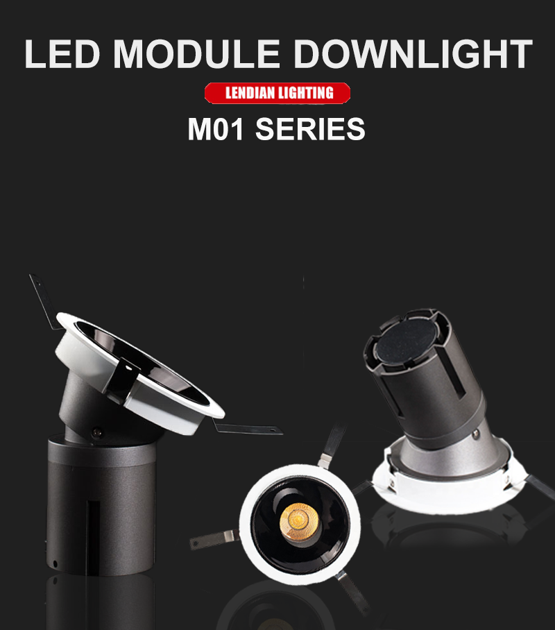 9w Recessed Round Deep Cob Anti-glare Dimmable Ip20/ip44 Led Downlight Module, High Quality 9w ...