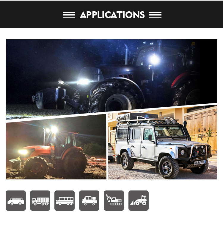 트럭 오프로드 4x4 자동차 Led 작업 조명 12v 24v 30w 라운드 Led 작업 조명 의 고품질 트럭 오프로드 4x4 자동차 Led 작업 조명