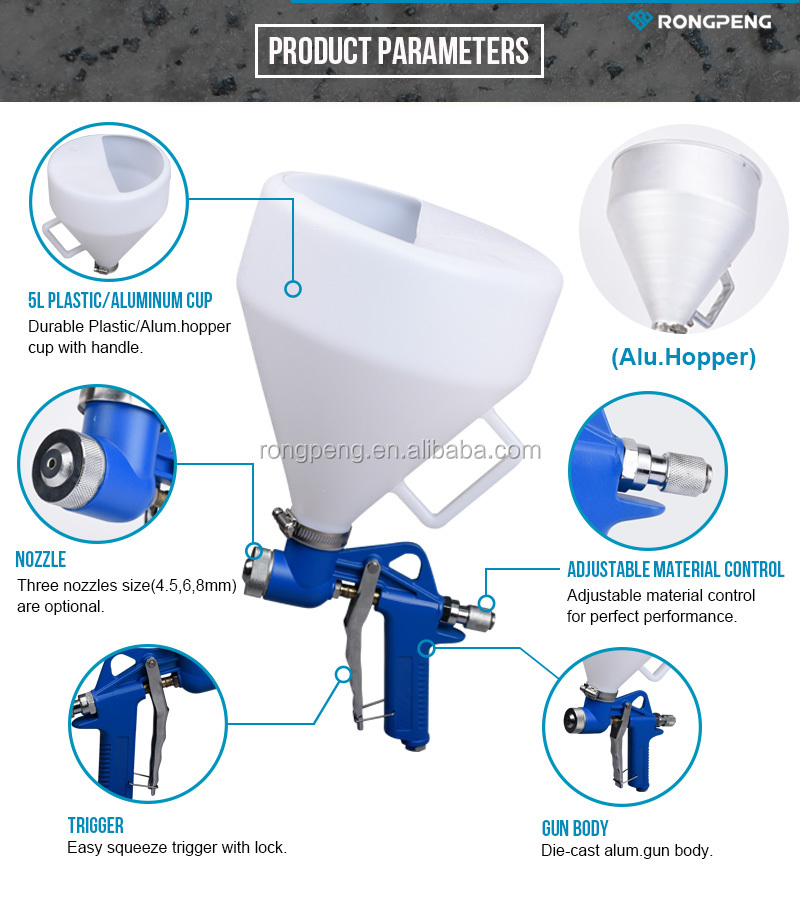 Rongpeng R8300 5l Diy Air Hopper Cup Spray Gun, High Quality Rongpeng R8300 5l Diy Air Hopper ...