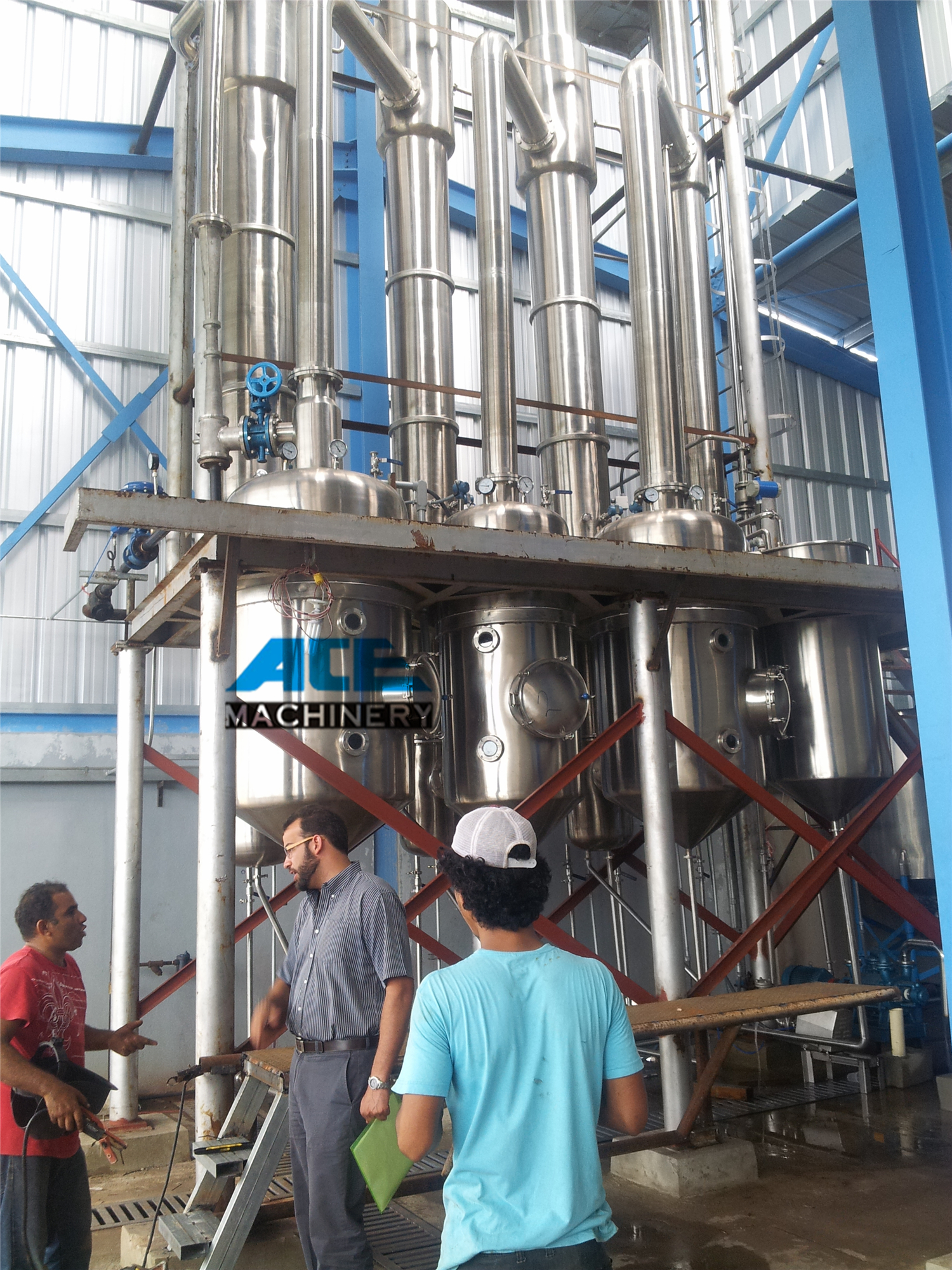 Triple Effect Falling Film Evaporator Systems, High Quality Triple Effect Falling Film ...