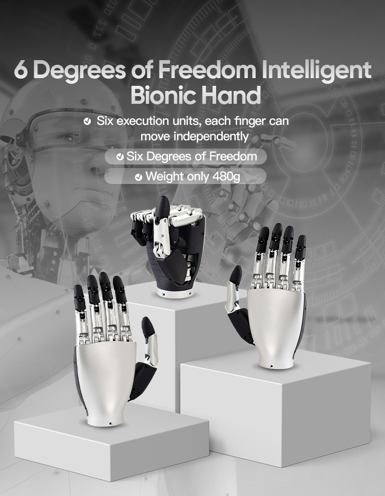 Open Source 6 Dof Bionic Hand With Rs485 And Can, High Quality Open Source 6 Dof Bionic Hand ...