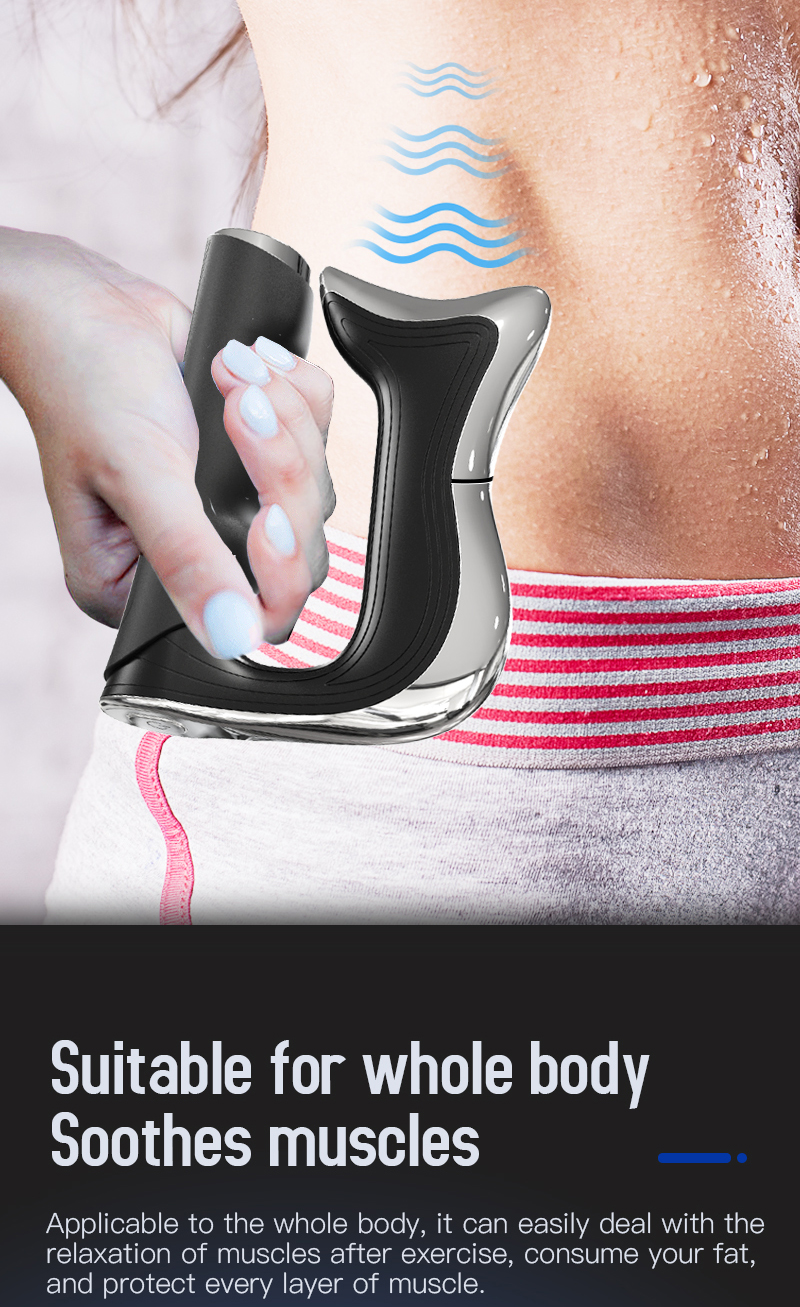 Ems Micro-current Scraper & Vibration Heating Massager: Comprehensive Tool For Meridian Health ...