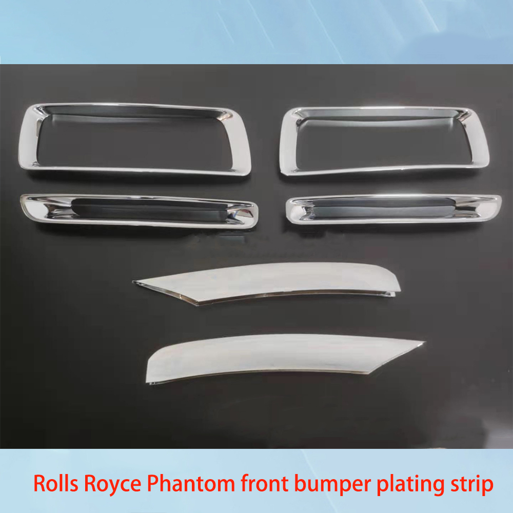 Rolls-royce Phantom Front Bumper Plating Strip With Daytime Running Lampshade And Headlight Ring ...