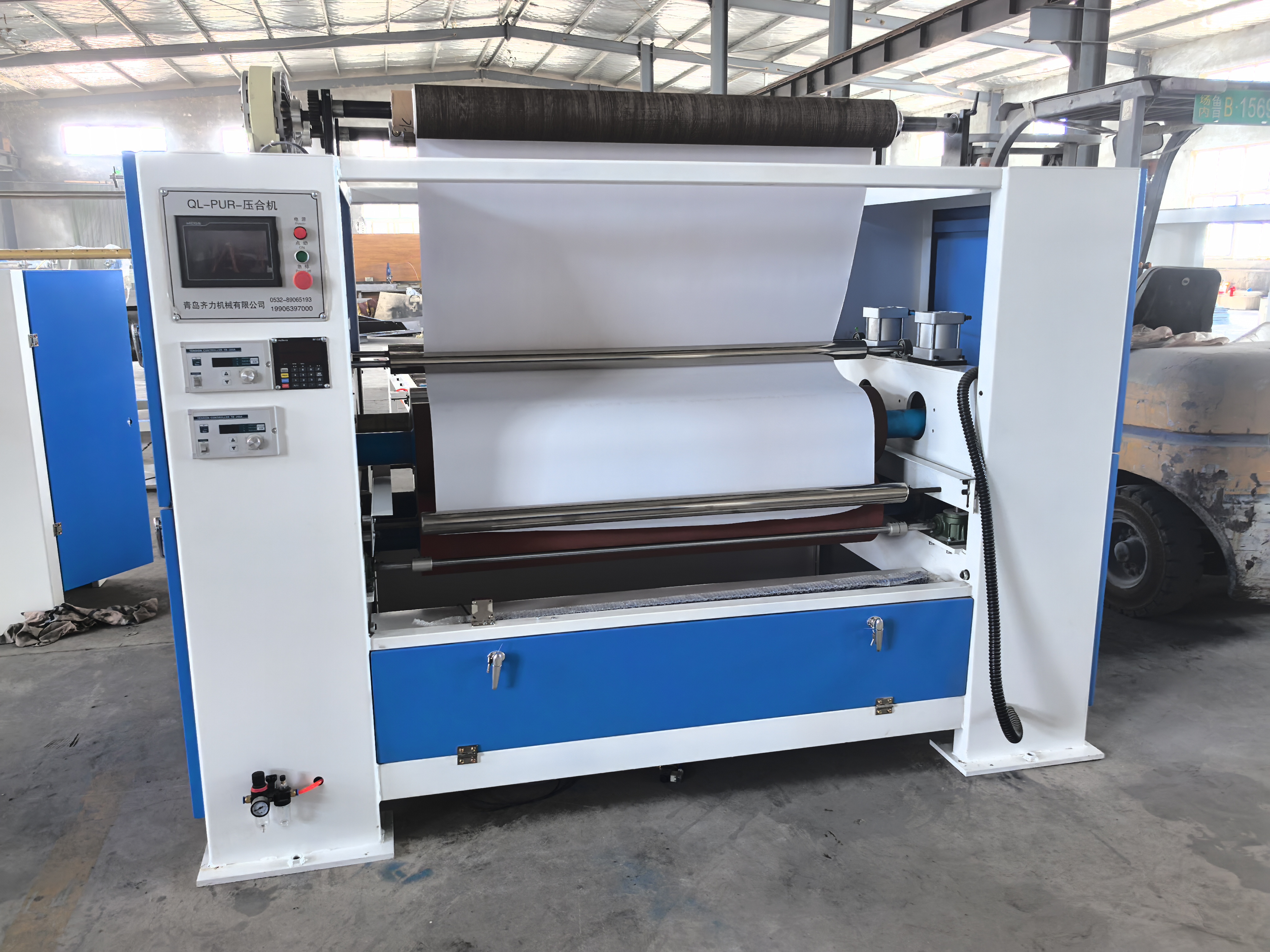 Qingdao Qili Pur Hot Melt Glue Flat Laminating Production Line Machines, High Quality Qingdao ...