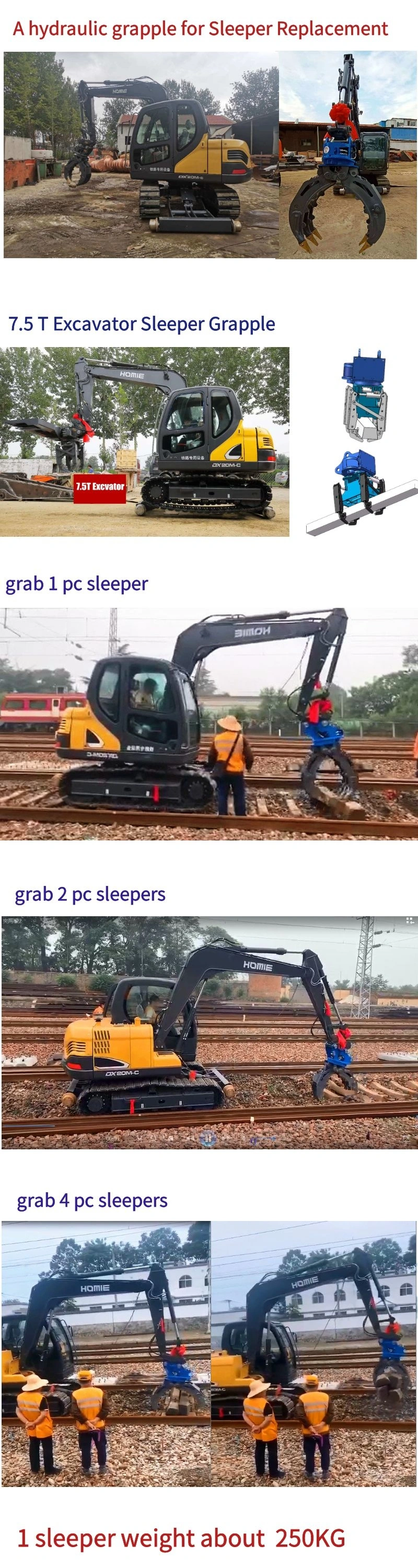 Railway Maintenance Tool Sleeper Changing Grab, High Quality Railway Maintenance Tool Sleeper ...