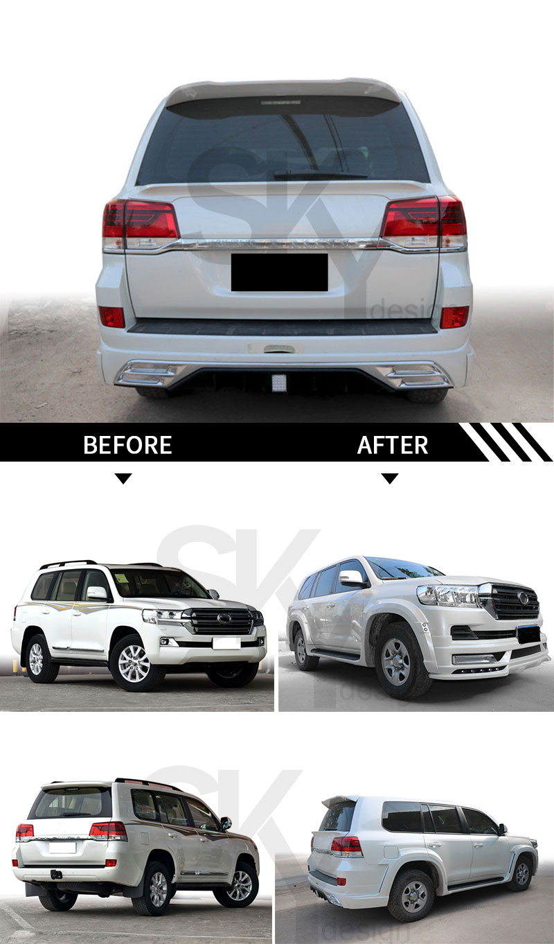 랜드 크루저 용 골드 공급 업체 자동차 범퍼 바디 키트 200 Gx/vxr/gxr 업그레이드 Wd 스타일 넓은 바디 키트, Bossgoo.com의 고품질 랜드 크루저 용 ...