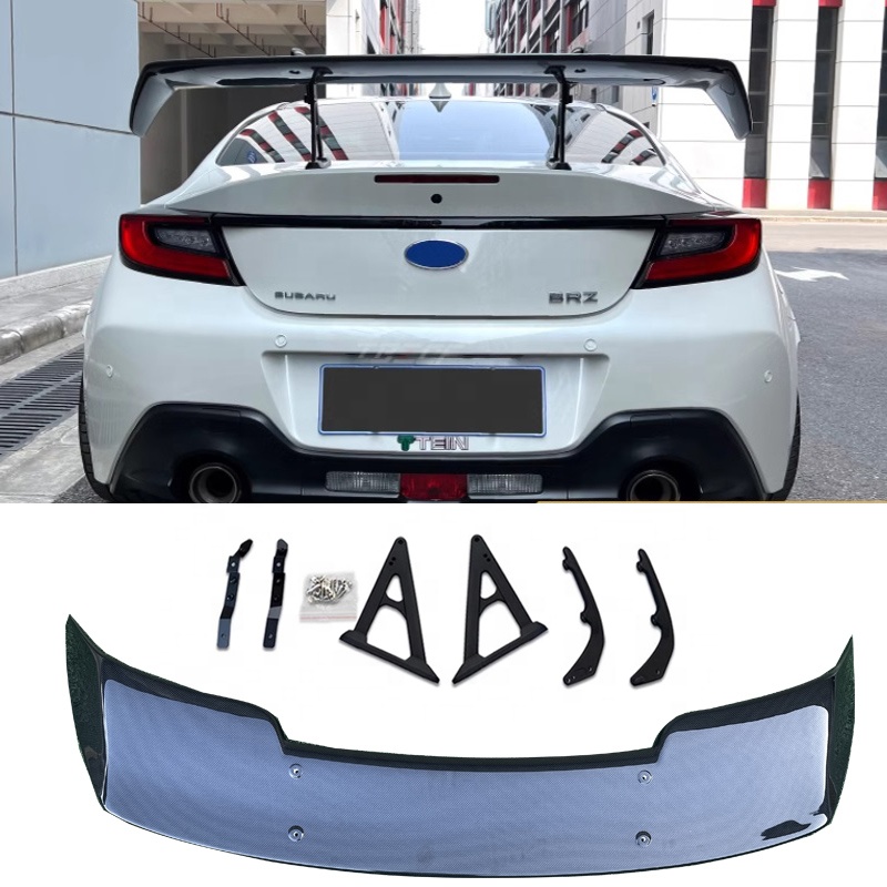 Sti Style Carbon Fiber Rear Spoiler Swan Neck Wing Spoiler For Subaru Brz/gr86 2022/zd8/wrx S4 ...
