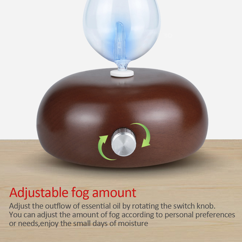 Wholesale Waterless Nebulizer Diffusers: 30ml Glass Essential Oil Aromatherapy With Wood Base ...