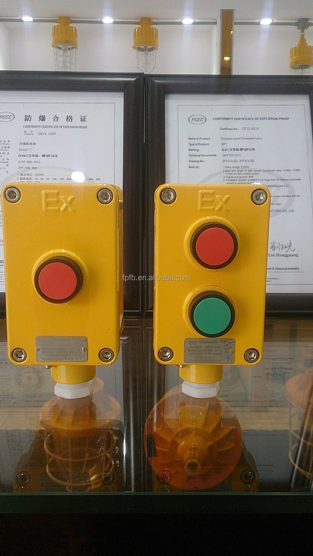 Explosion Proof Control Push Button Aluminum Alloy Hazardous Area Switch Box, High Quality ...