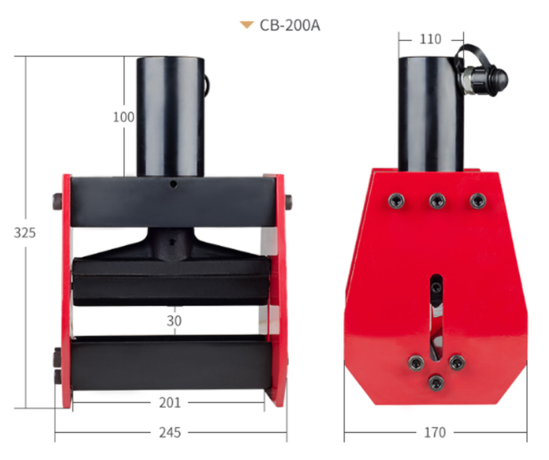 Cb-200a Hydraulic Copper Busbar Bending Tool, High Quality Cb-200a Hydraulic Copper Busbar ...