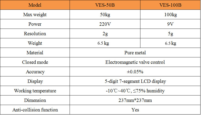 Precise Digital Weighing Scale Electronic Refrigerant Charging Scale Value Ves-50b Ves-50a Ves ...