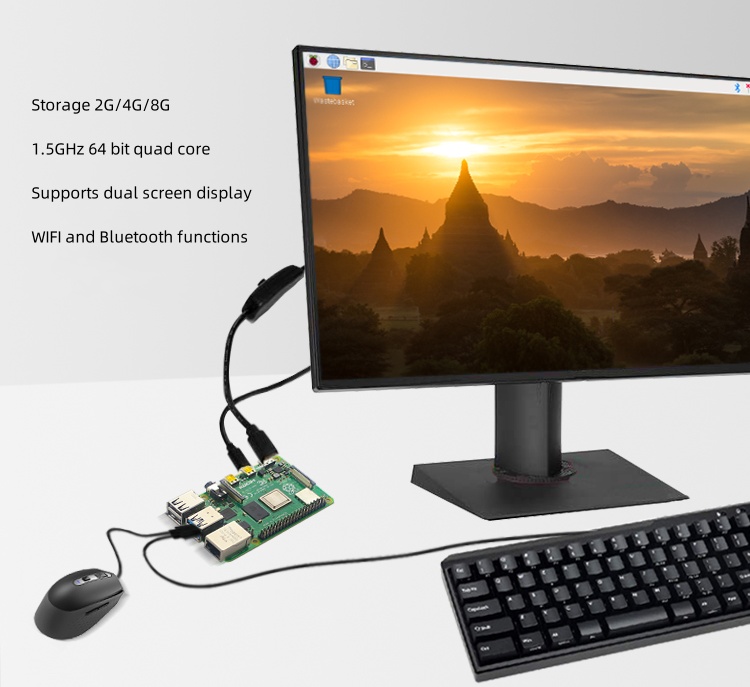 Raspberry Pi 4 Model B 8gb Development Board Kit With Ai And Python, High Quality Raspberry Pi 4 ...