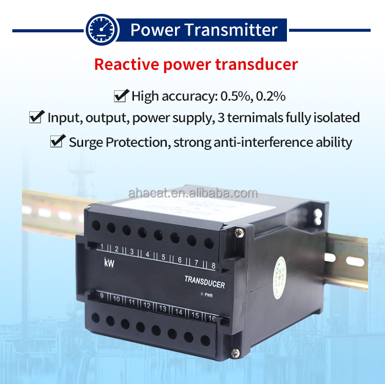 3 Phase Reactive Power Transmitter Rs485 4-20ma Output Isolated Power Transmitter, High Quality ...