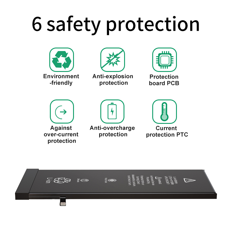 Battery For Iphone Original Capacity 8p 2691mah Replacement Internal Battery Portable For Mobile ...