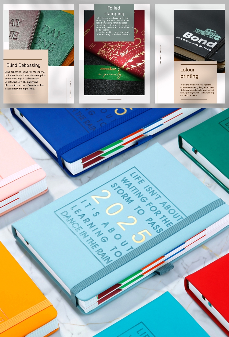 2025-2026 English-spanish Agenda Planner With Custom Logo - Pu Leather ...