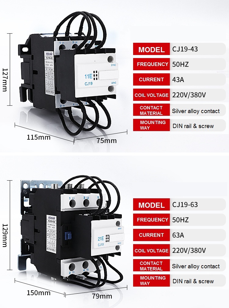 Ac220v/380v Compensation Cabinet With Cj19-25 Contactor For Capacitor Switching, High Quality ...