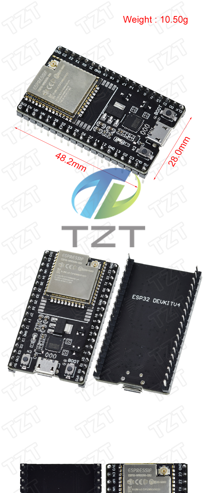 Esp32-devkitc Board - Esp32-wroom-32u Wifi + Bluetooth Iot Development Kit, High Quality Esp32 ...