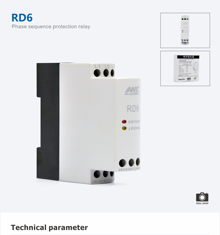 Rd6 Series Three Phase Voltage Protection Relay, High Quality Rd6 Series Three Phase Voltage ...